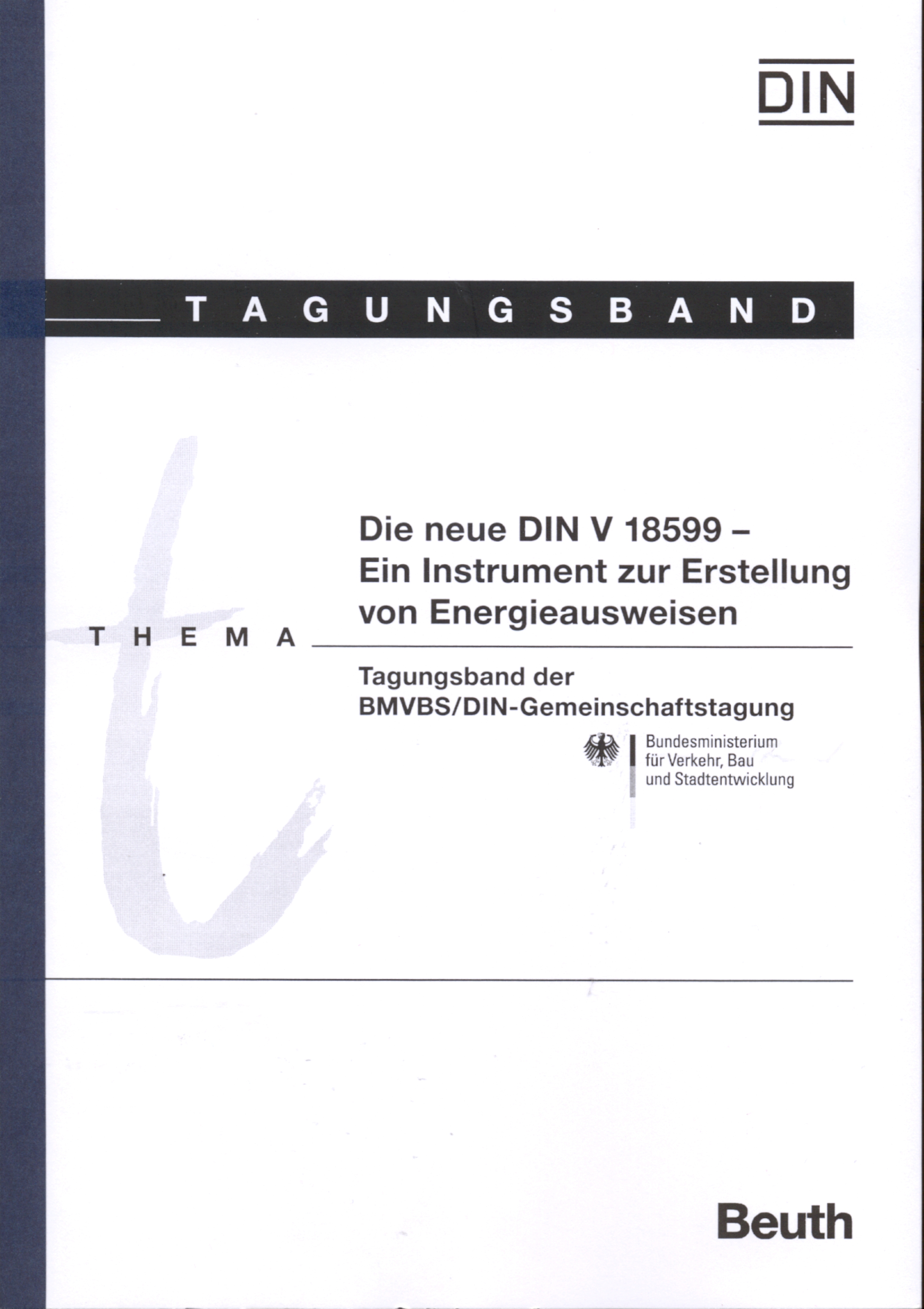 Beuth-Verlag: DIN V 18599 Energetische Bewertung von Gebäuden